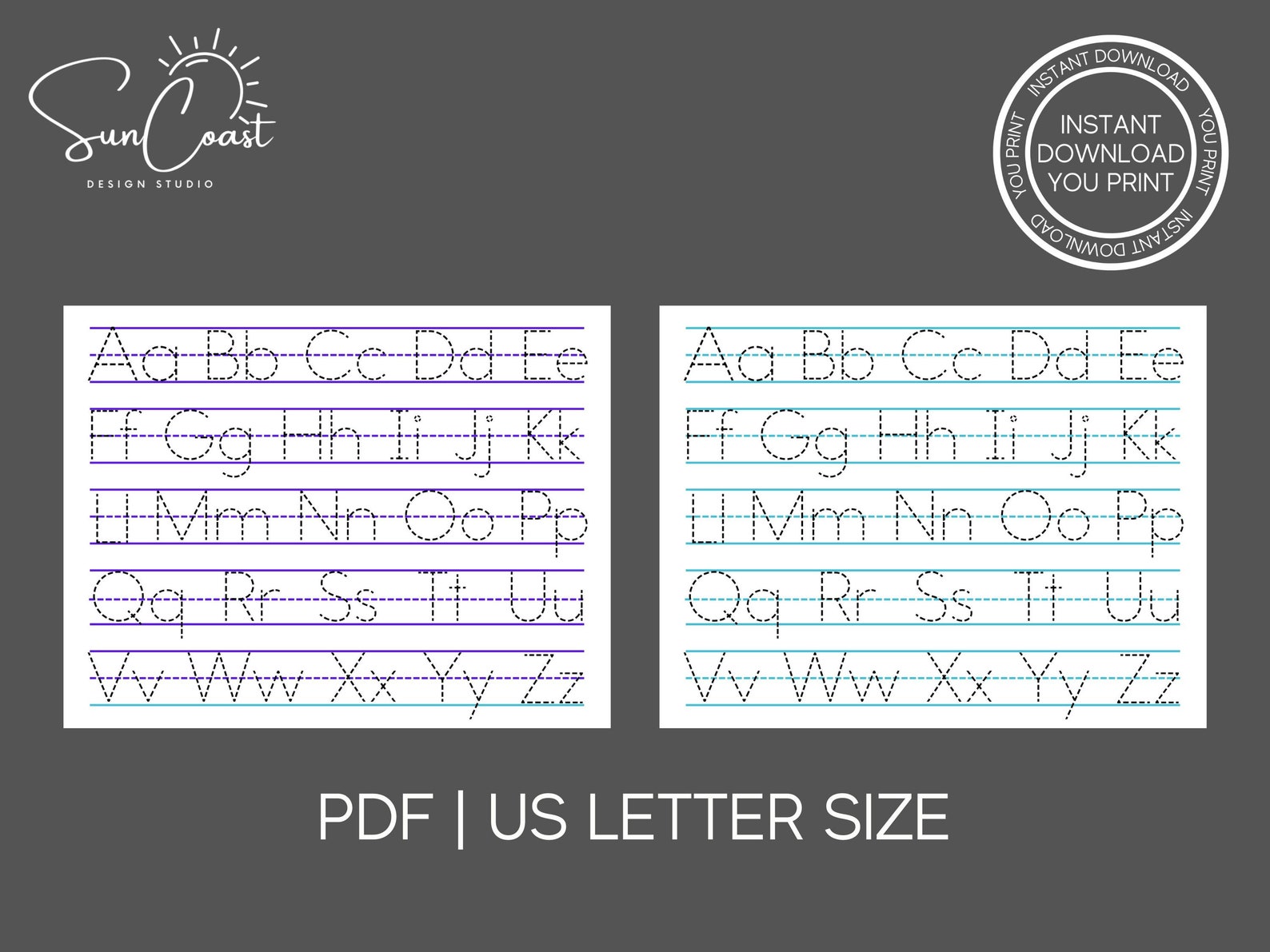 Alphabet Letters Tracing Page, Handwriting Practice, Preschool ...