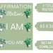Affirmation Station Labels | PLANTS | Positive Affirmations for Mirror ...