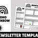 School Newsletter Template Editable, Boho Rainbow Newsletter, Classroom ...
