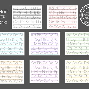 Alphabet Letters Tracing Page, Handwriting Practice, Preschool ...