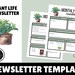 School Newsletter Template Editable Eucalyptus Newsletter - Etsy