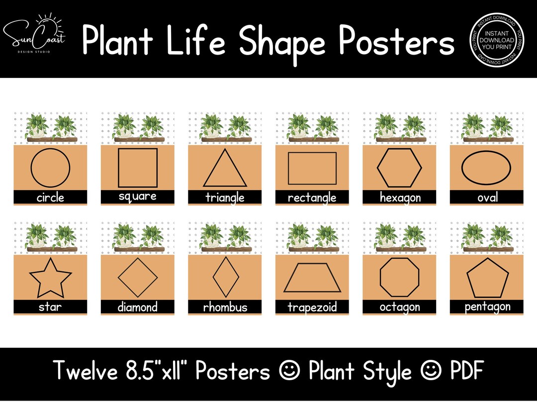 Shape Posters | Plant Life Posters | Plant Classroom | Botanical ...