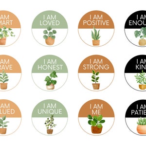 Affirmation Station Labels | PLANTS | Positive Affirmations for Mirror ...