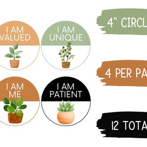 Affirmation Station Labels | PLANTS | Positive Affirmations for Mirror ...