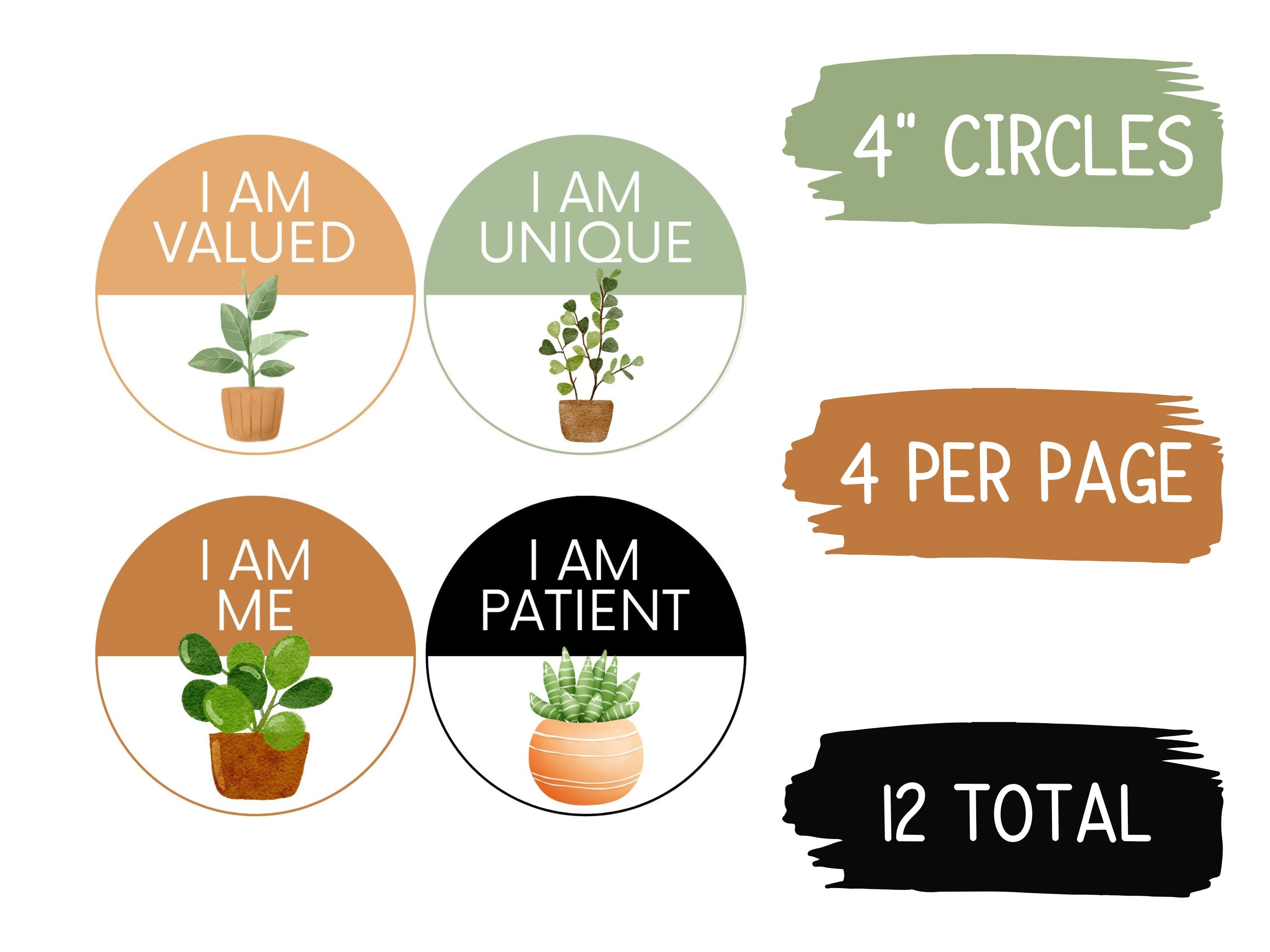 Affirmation Station Labels | PLANTS | Positive Affirmations for Mirror ...