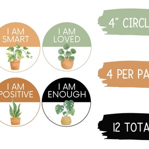 Affirmation Station Labels | PLANTS | Positive Affirmations for Mirror ...