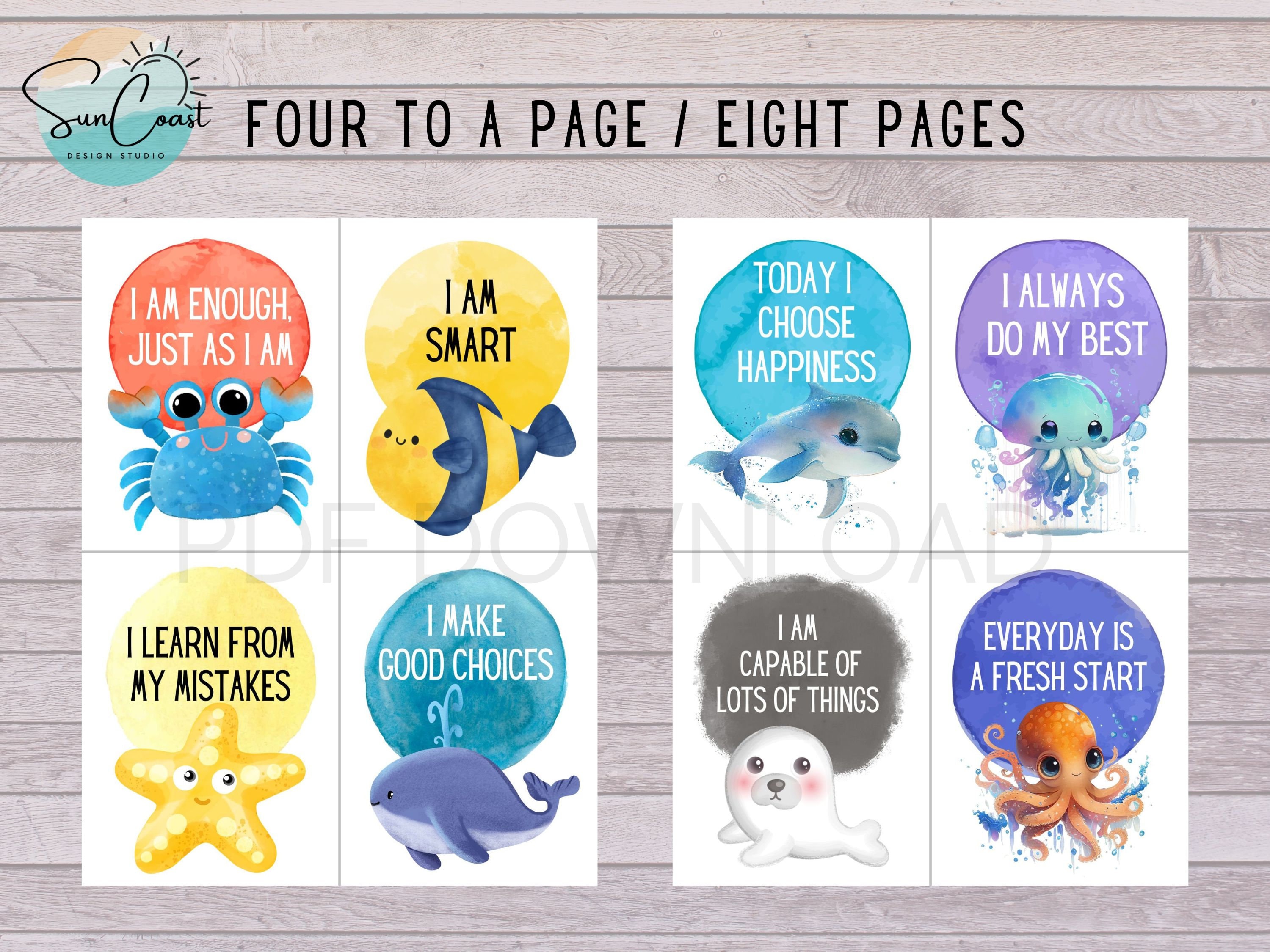 Affirmation Cards for Kids, Motivational Cards, Kids Positivity Cards ...