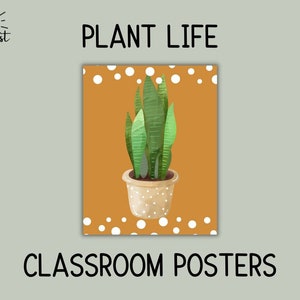 Plant Life Classroom Posters, Modern Classroom Decorations, Instant ...