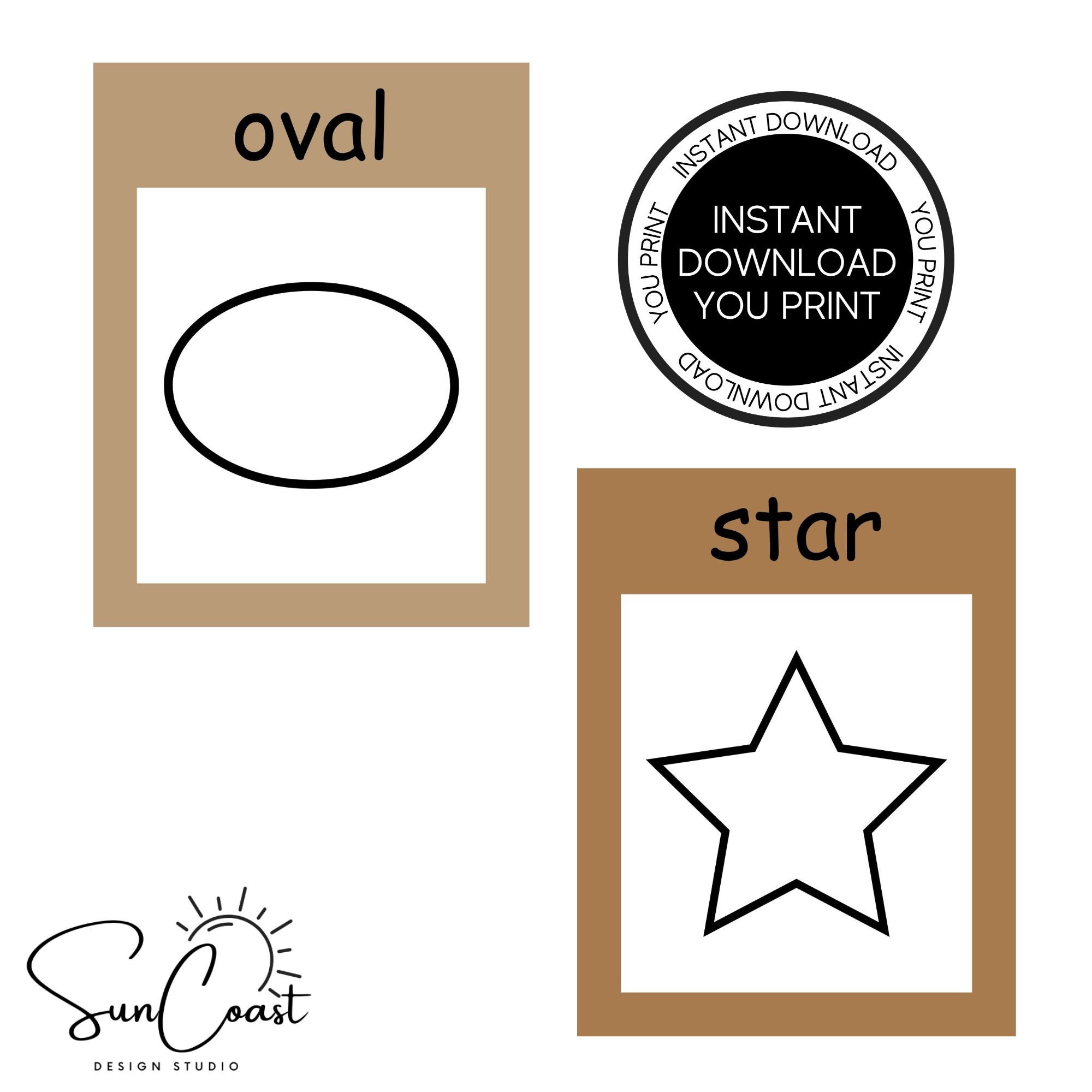 Classroom Shape Posters Boho 2D Preschool Decor Boho Classroom Decor ...