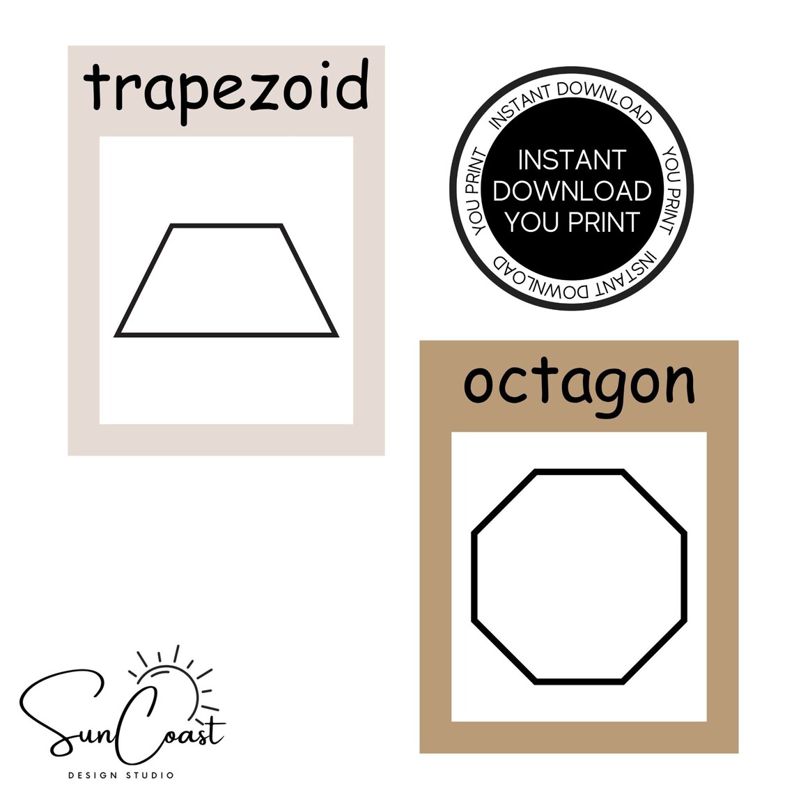 Classroom Shape Posters Boho 2D Preschool Decor Boho Classroom Decor ...