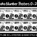 Boho Rainbow Numbers Posters - Classroom Decor - Preschool Decor - Boho ...