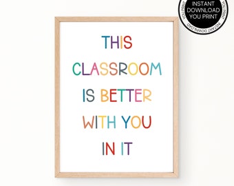 This Classroom is Better With You in It, Boho Classroom Decor ...