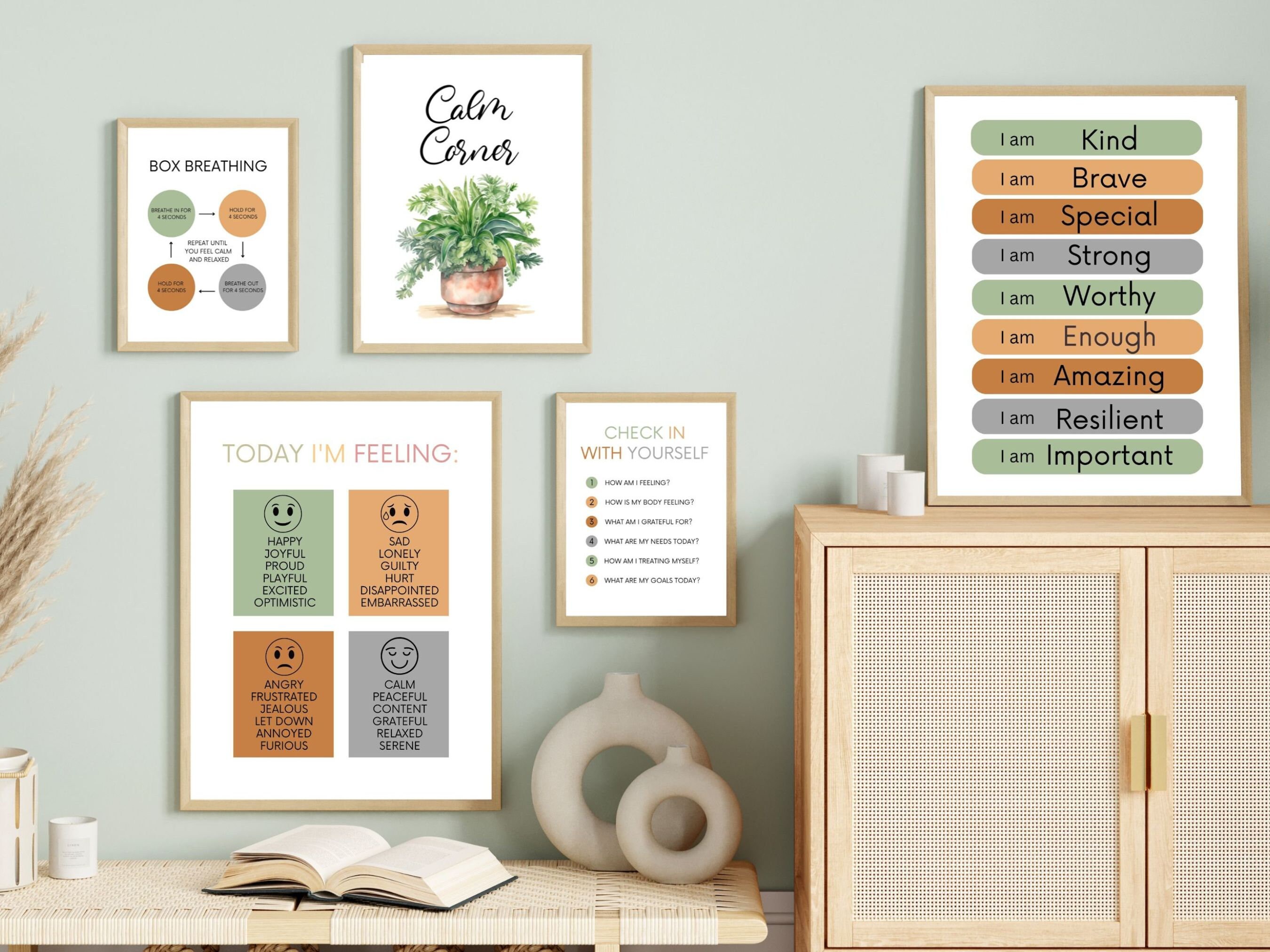 Boho Plants Classroom Decor Bundle | Rustic Modern Boho Decor - Etsy
