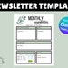 School Newsletter Template Editable, Eucalyptus Newsletter, Classroom ...