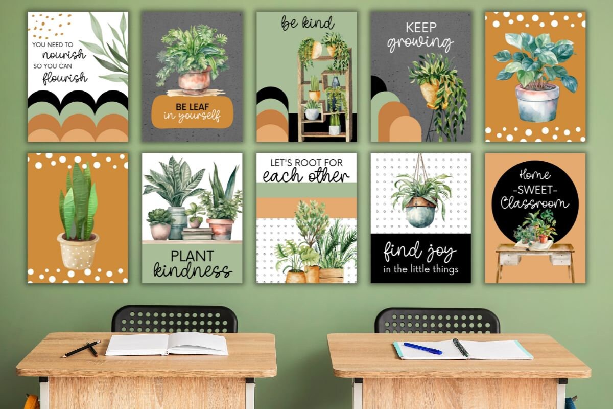 Plant Life Classroom Posters, Modern Classroom Decorations, Instant ...