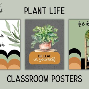Plant Life Classroom Posters, Modern Classroom Decorations, Instant ...