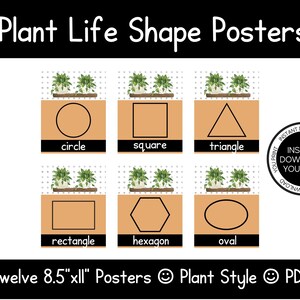 Shape Posters | Plant Life Posters | Plant Classroom | Botanical ...