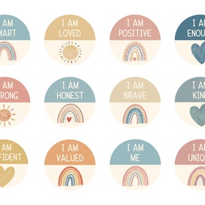 Affirmation Station | Rainbow BOHO | Positive Affirmations Mirror ...