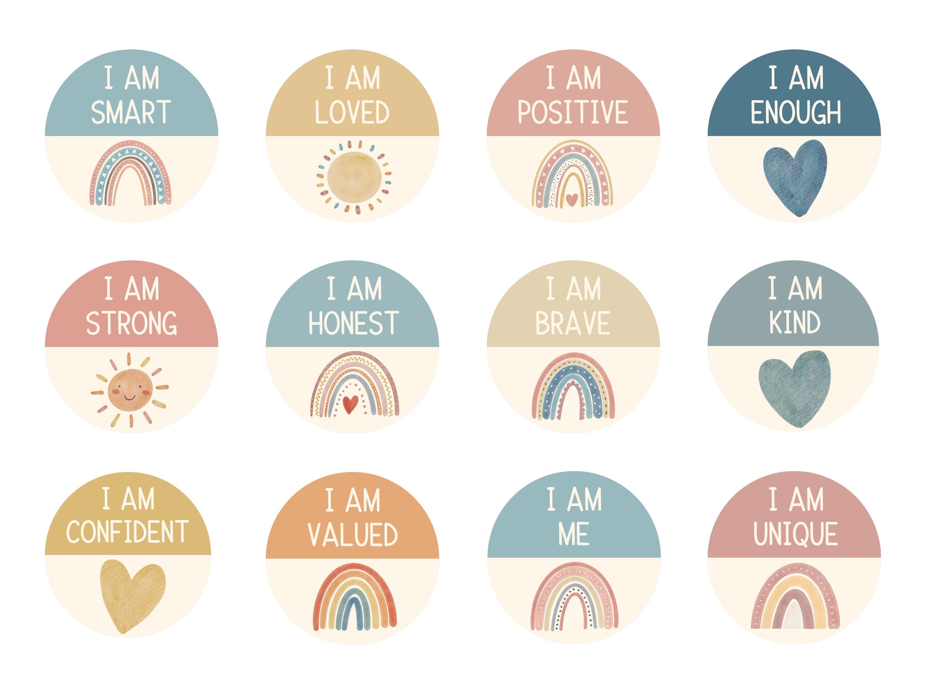 Affirmation Station | Rainbow BOHO | Positive Affirmations Mirror ...