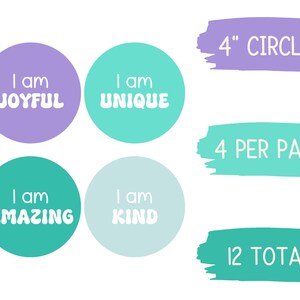 Affirmation Station Bright Retro | Positive Affirmations Mirror Display ...