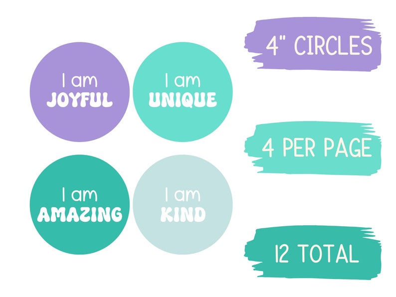 Affirmation Station Bright Retro | Positive Affirmations Mirror Display ...