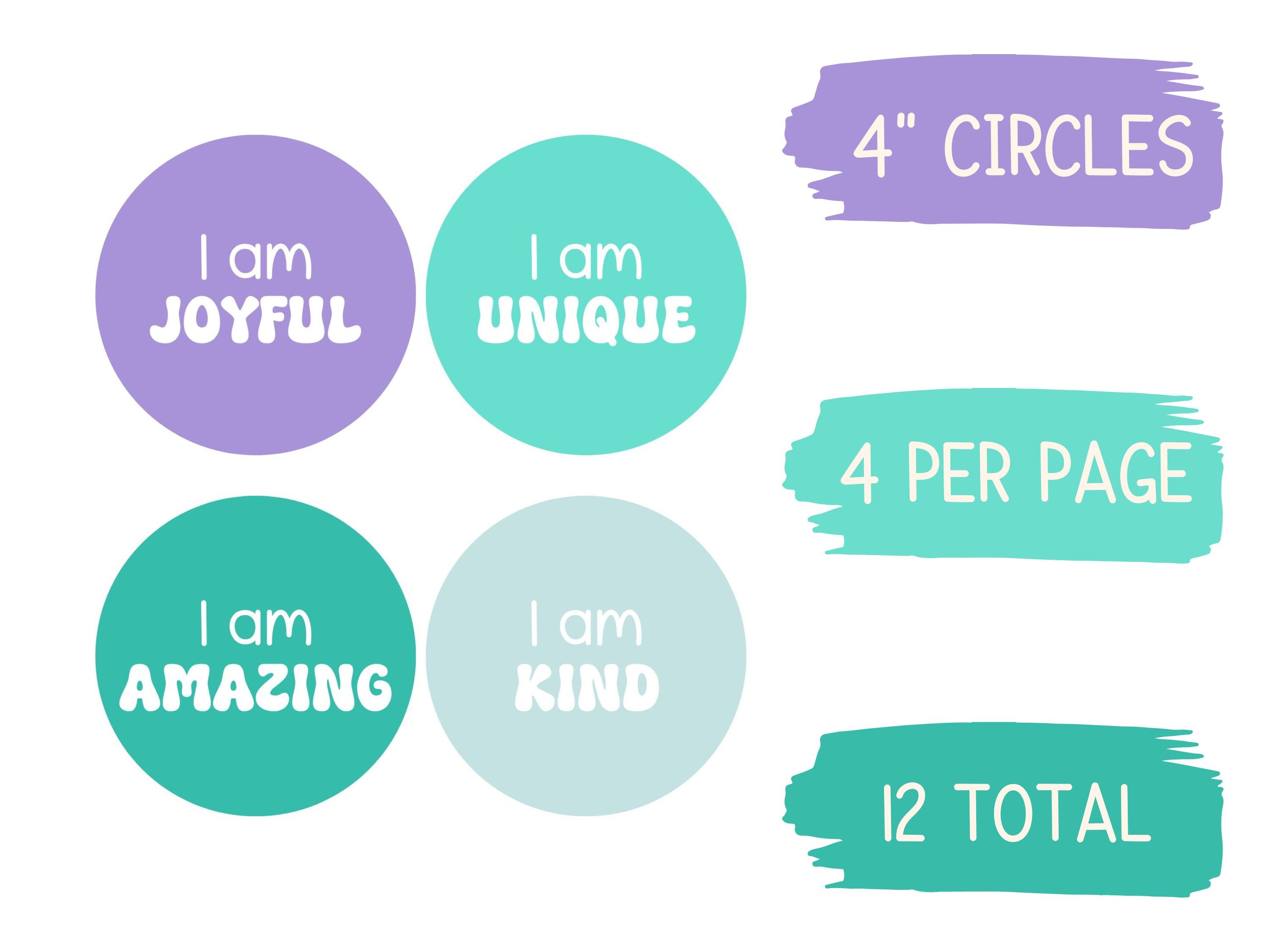 Affirmation Station Bright Retro | Positive Affirmations Mirror Display ...