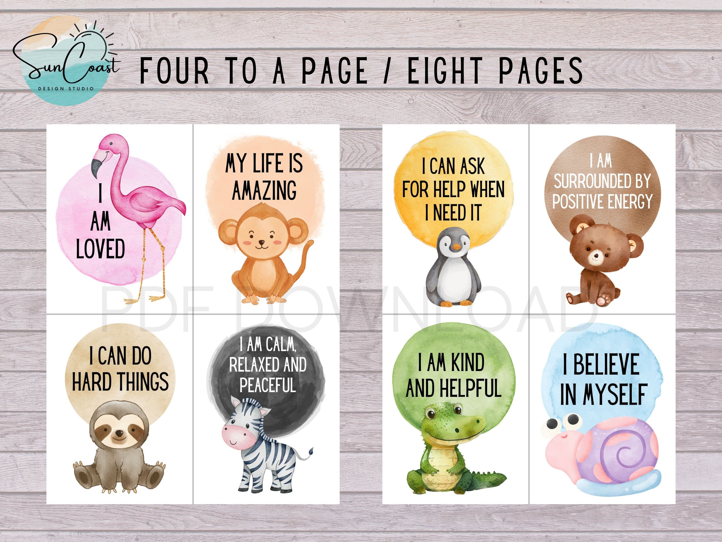Affirmation Cards for Kids, Motivational Cards, Kids Positivity Cards ...