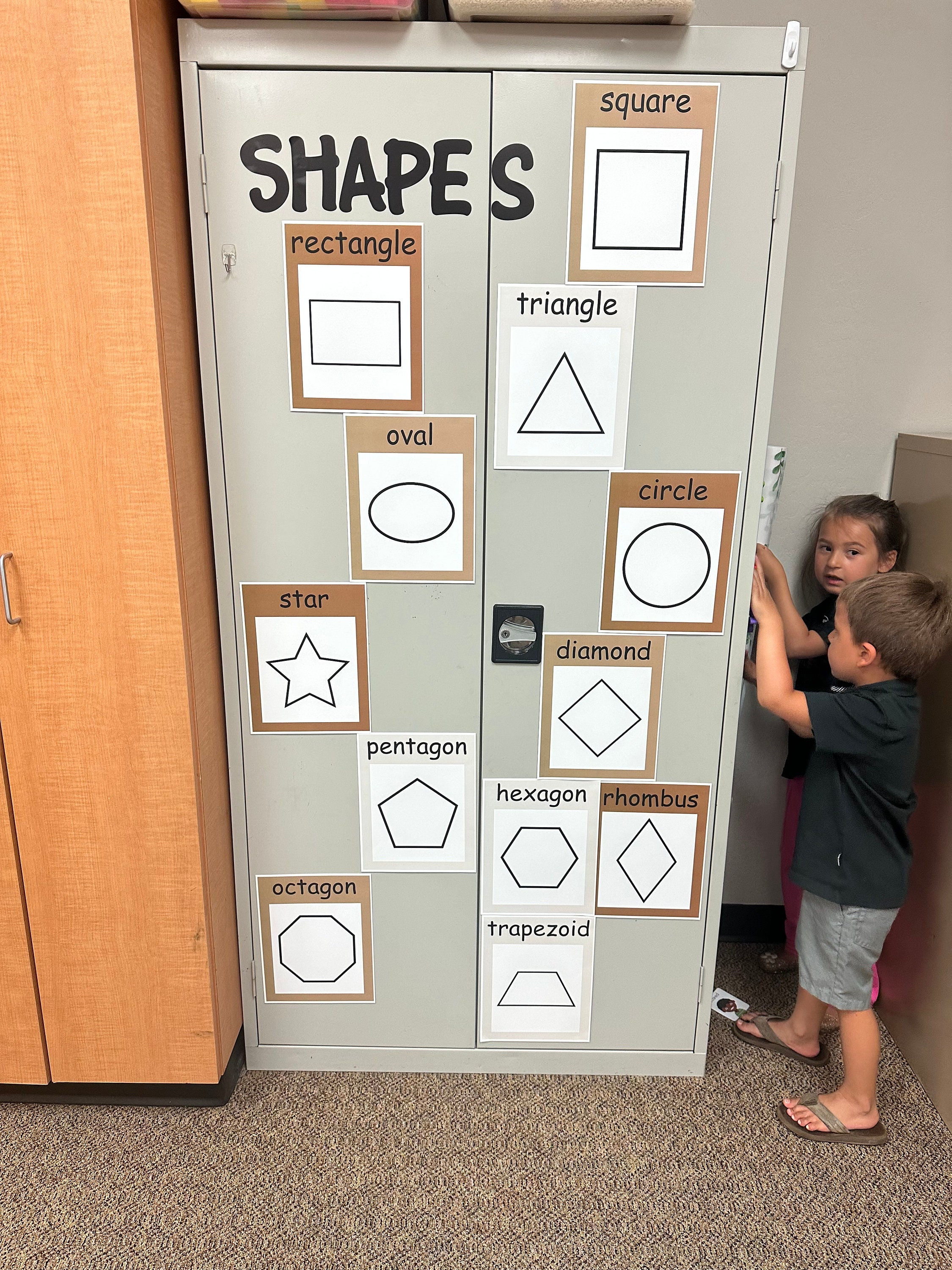 Classroom Shape Posters | Boho 2D | Preschool Decor | Boho Classroom ...