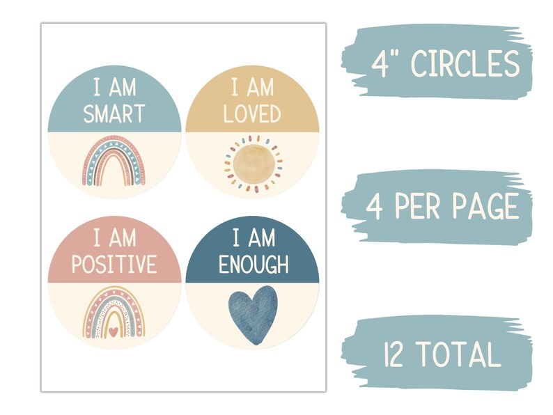 Affirmation Station | Rainbow BOHO | Positive Affirmations Mirror ...