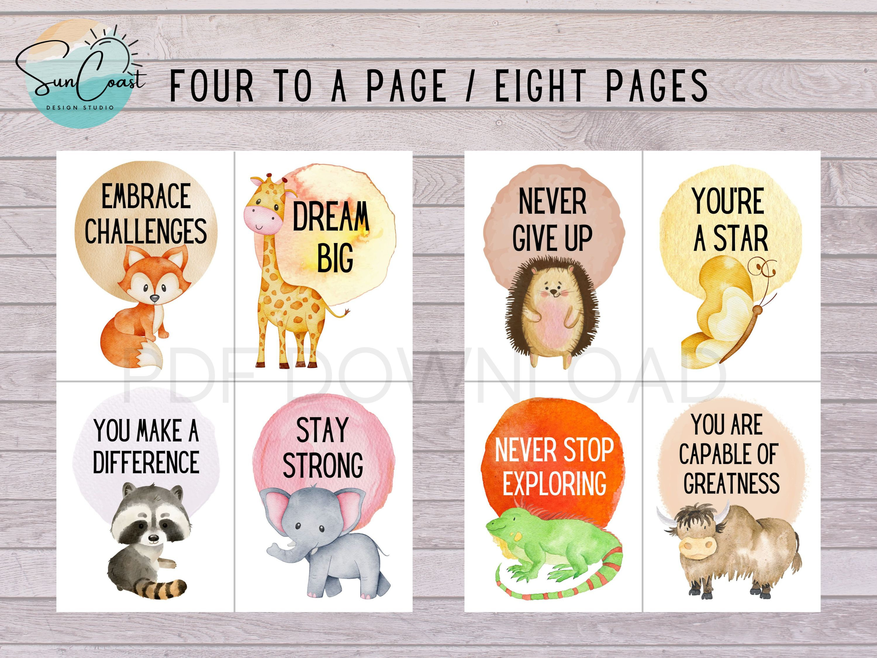Affirmation Cards for Kids, Motivational Cards, Kids Positivity Cards ...