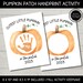 Halloween Pumpkin Handprint Footprint Toddler Baby Printable Craft ...