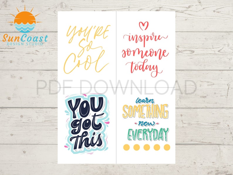 Printable Lunchbox Notes Positive Notes Inspiring Notes - Etsy