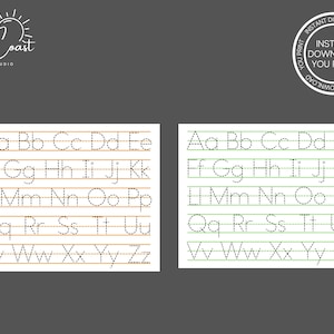 Alphabet Letters Tracing Page, Handwriting Practice, Preschool ...