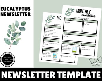 Editable Class Newsletter Template Ultimate Set 15 Designs - Etsy