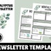 School Newsletter Template Editable, Eucalyptus Newsletter, Classroom ...