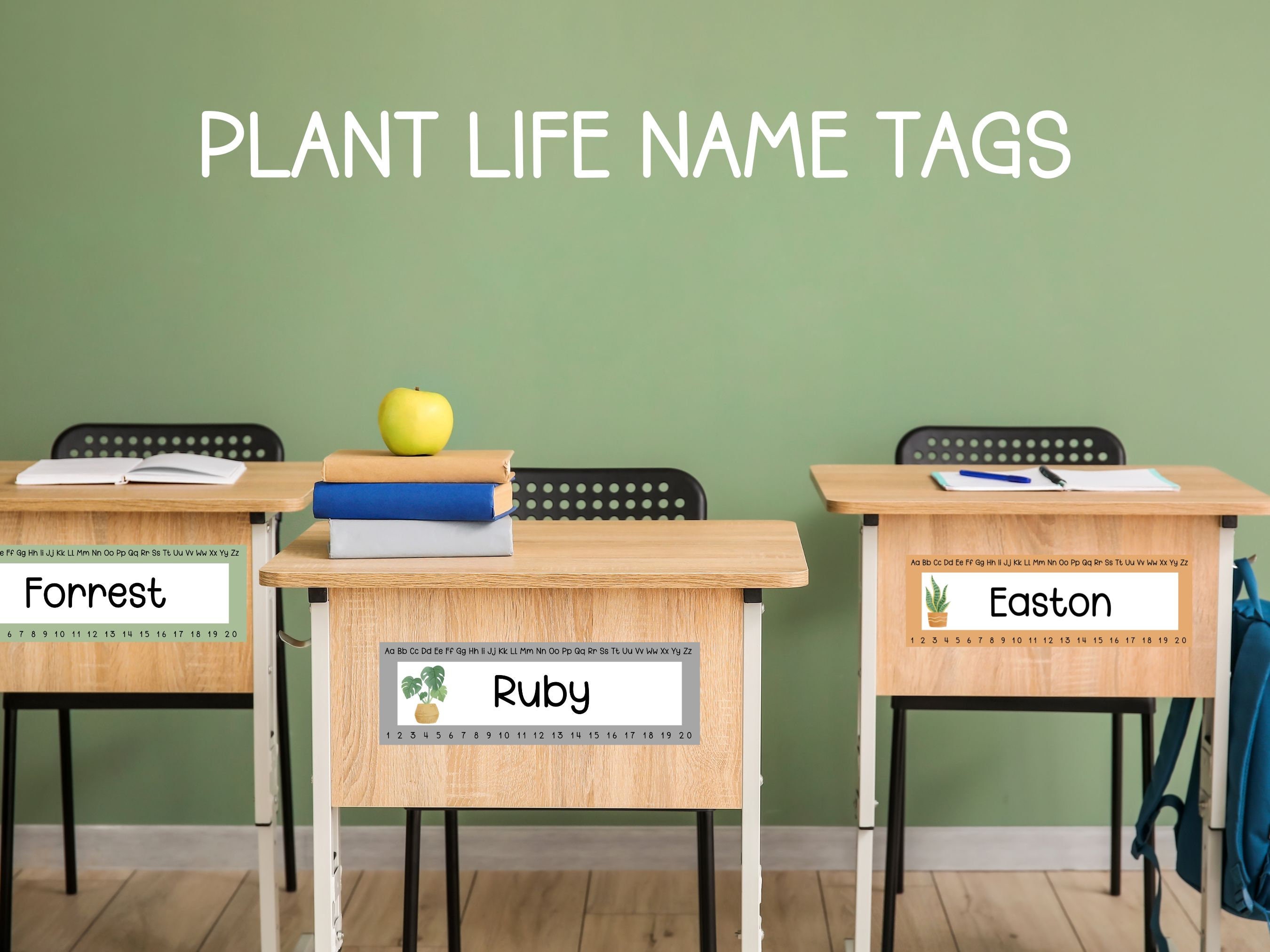 Plant Life Name Tags | Classroom Labels | Editable - Etsy