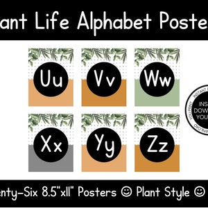 Plant Life Alphabet Posters | Plant Classroom | Botanical Classroom ...