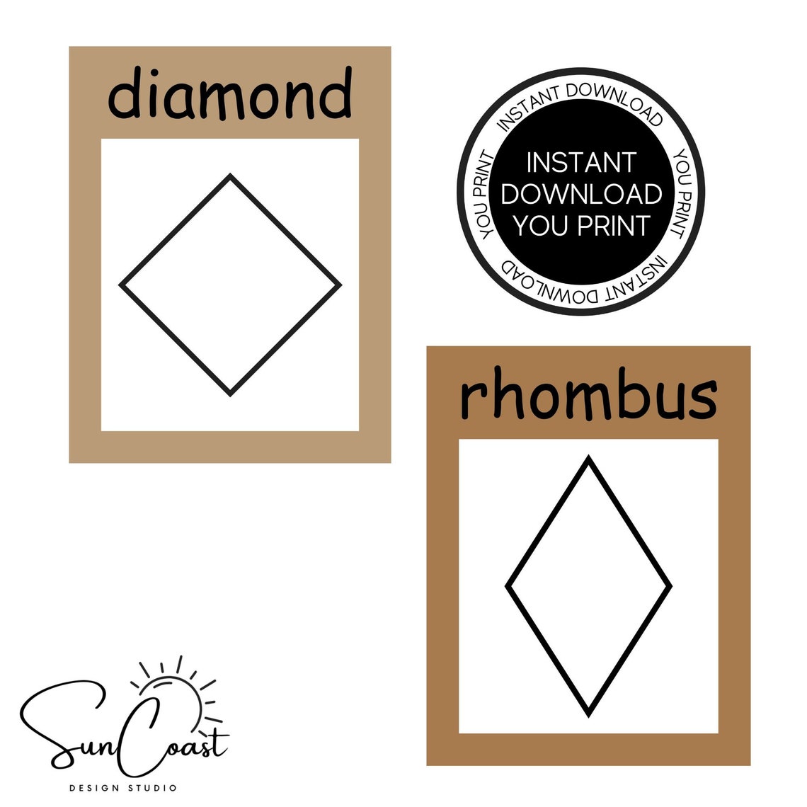 Classroom Shape Posters Boho 2D Preschool Decor Boho Classroom Decor ...