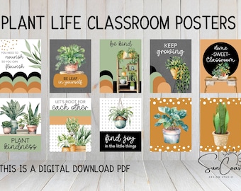Plant Life Classroom Door Decor Kit, Back to School, Easy and Modern ...