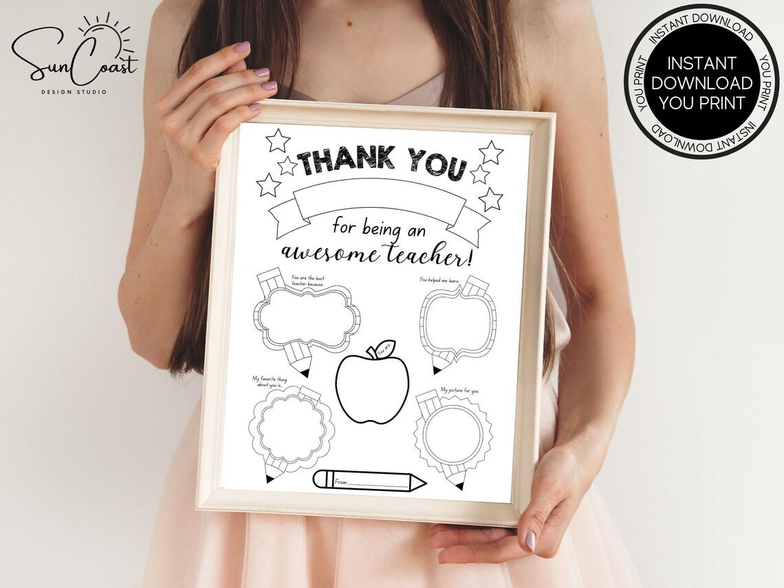Teacher Appreciation Week Printable, Teacher Thank You, Teacher ...