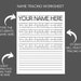 Printable Name Tracing Worksheets, Custom Handwriting Practice for Pre ...