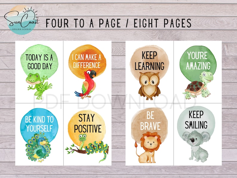Affirmation Cards for Kids, Motivational Cards, Kids Positivity Cards ...