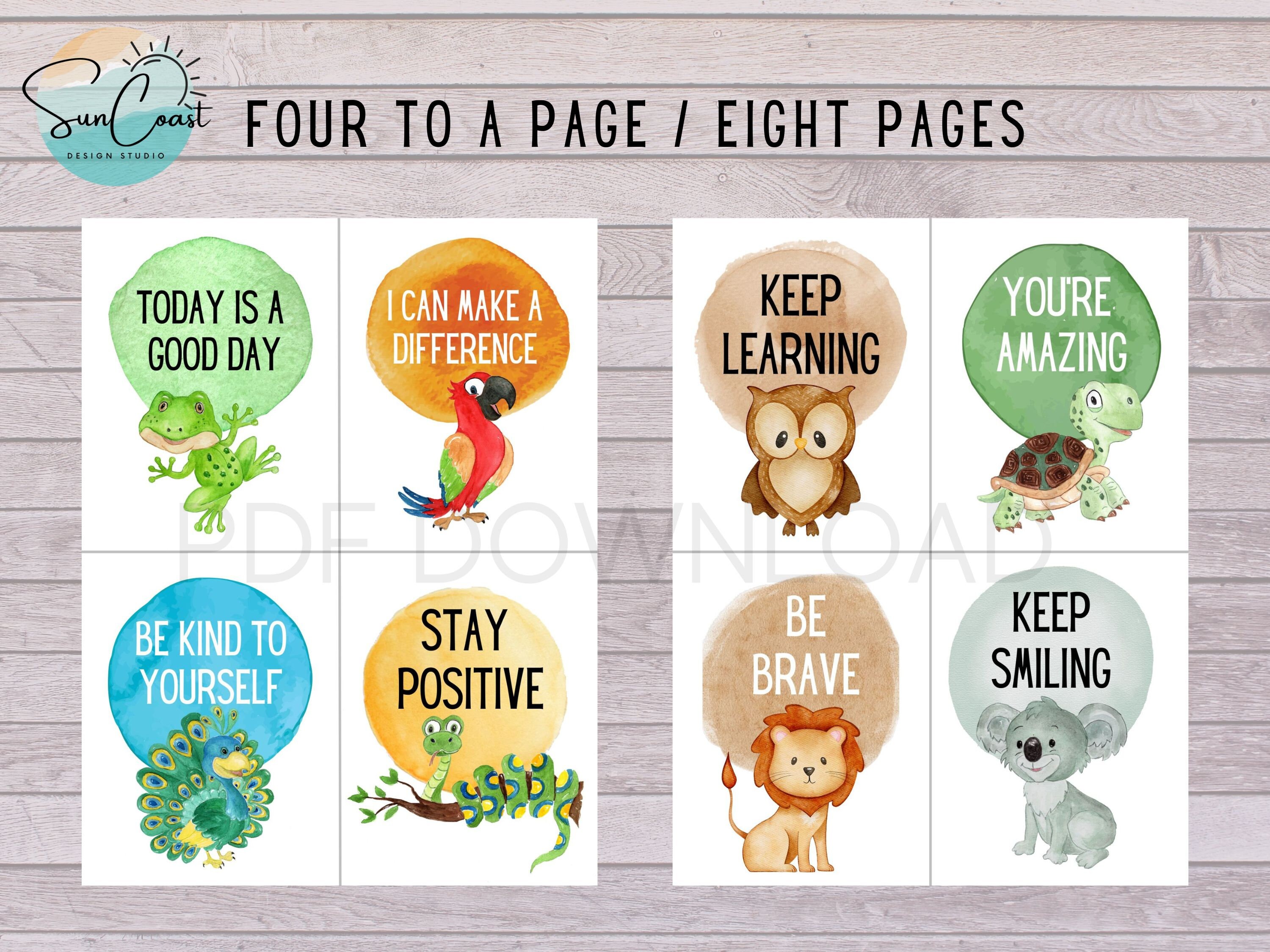Affirmation Cards for Kids, Motivational Cards, Kids Positivity Cards ...