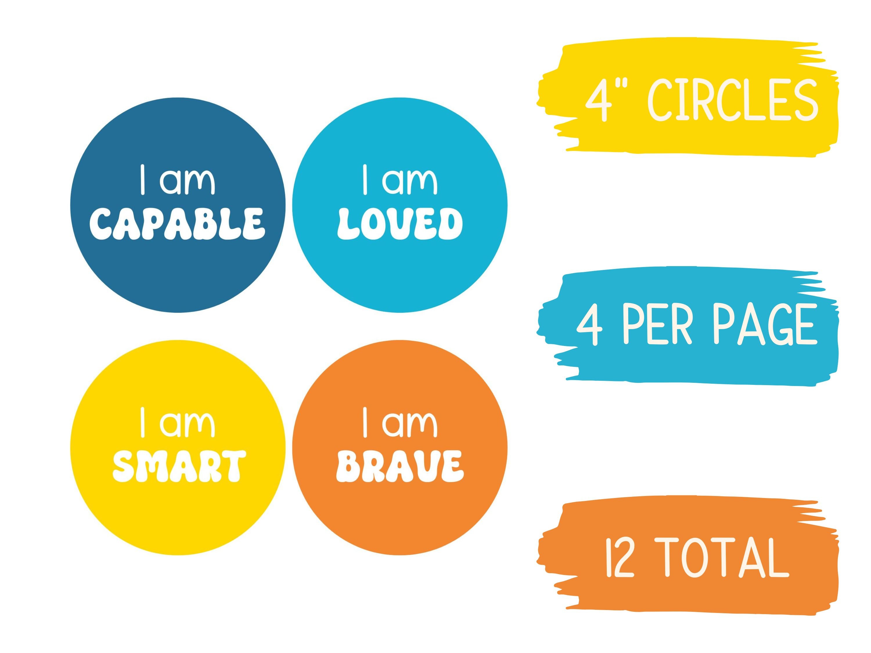 Affirmation Station Bright Retro | Positive Affirmations Mirror Display ...