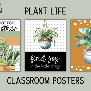 Plant Life Classroom Posters, Modern Classroom Decorations, Instant ...