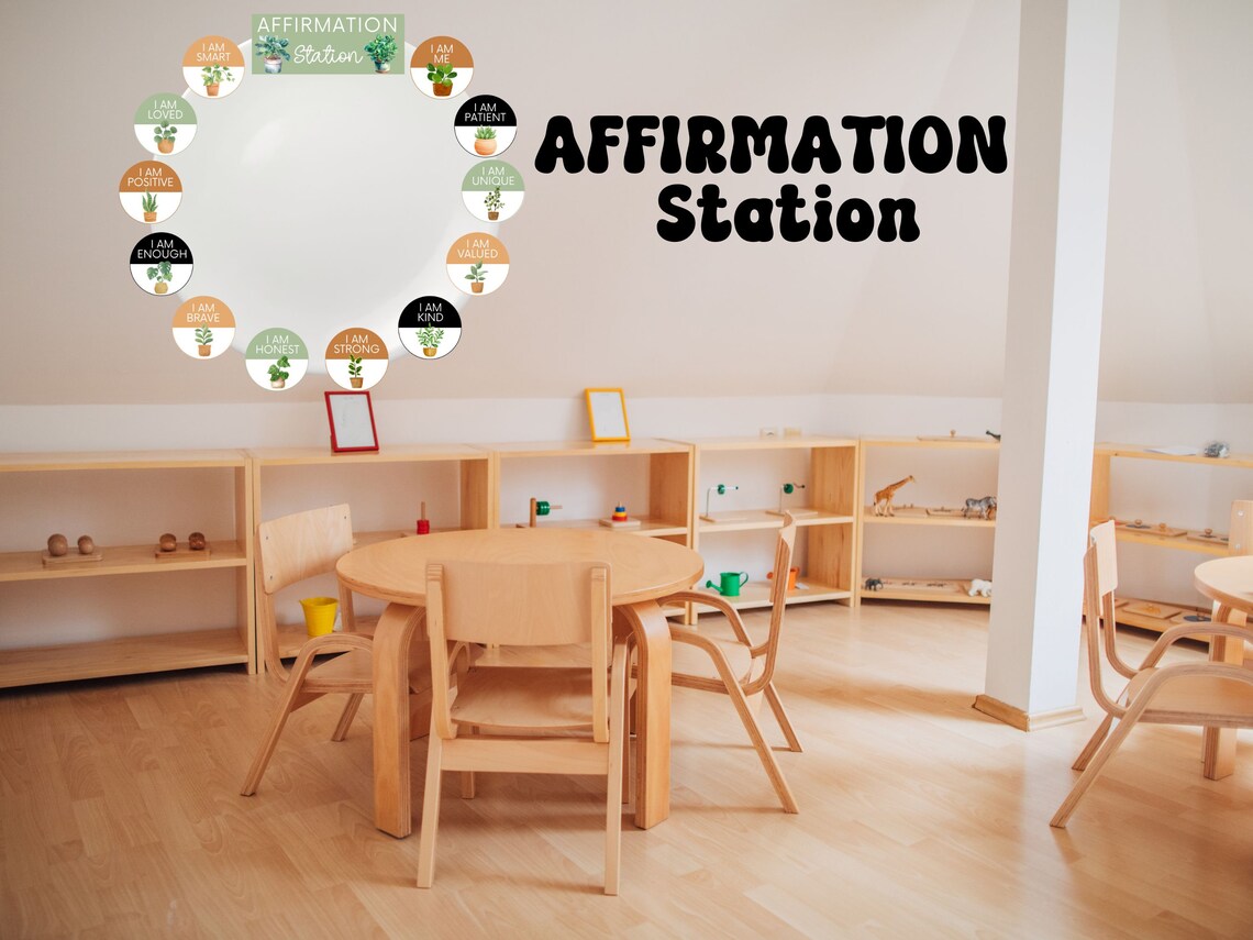Affirmation Station Labels | PLANTS | Positive Affirmations for Mirror ...