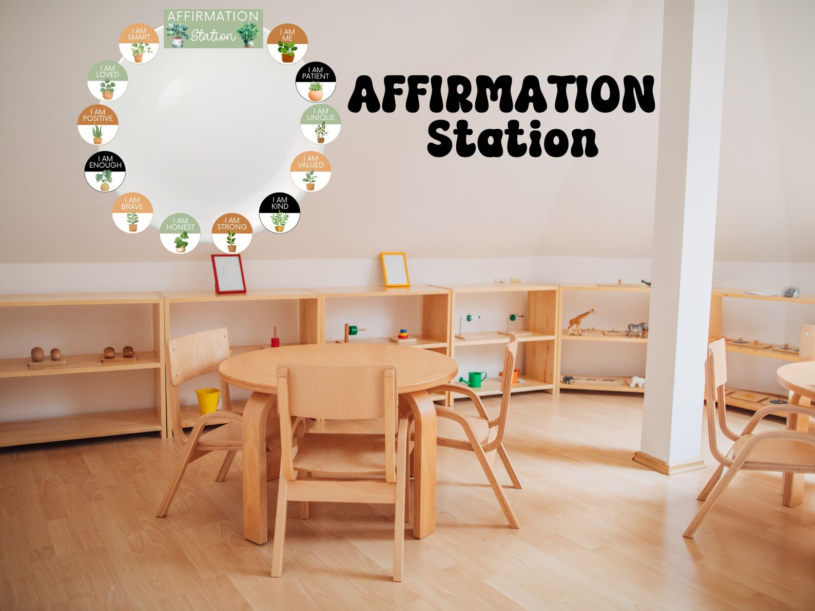 Affirmation Station Labels | PLANTS | Positive Affirmations for Mirror ...