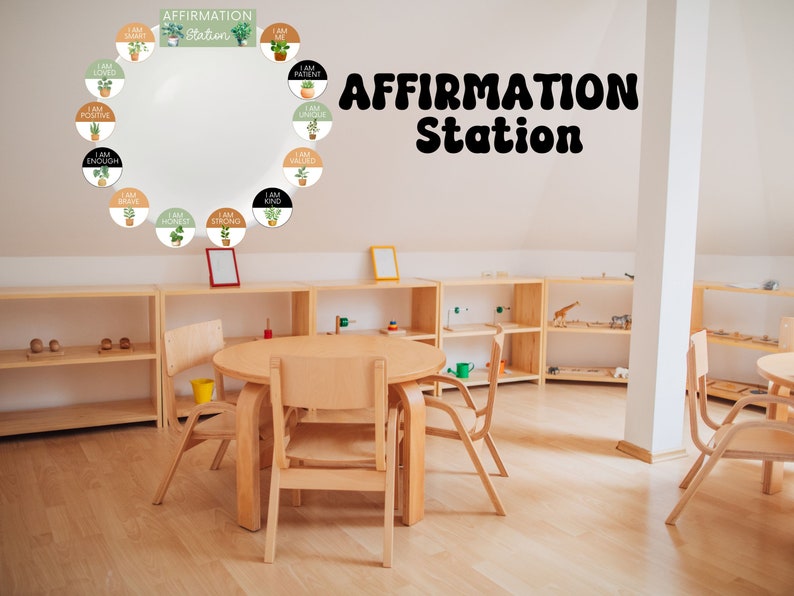 Affirmation Station Labels | PLANTS | Positive Affirmations for Mirror ...