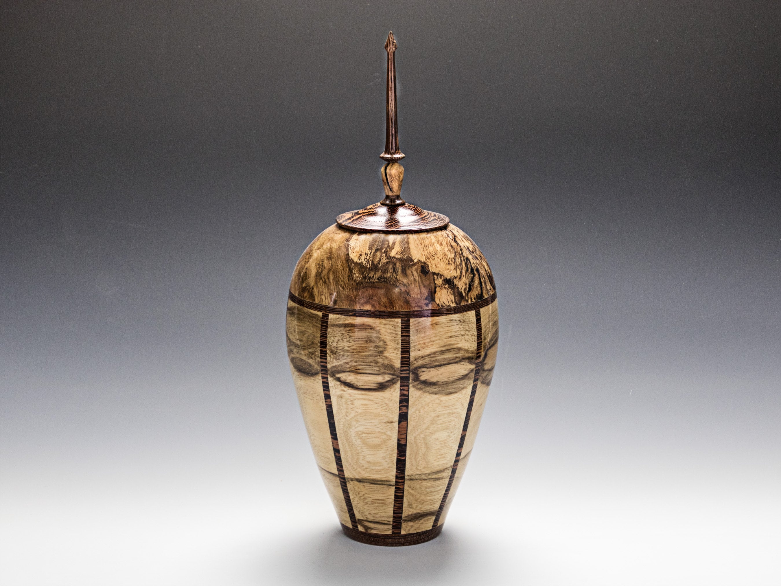 Hollow Form, Pet Urn, Black Limba, Maple Burl, Wenge, Stave, Segmented ...