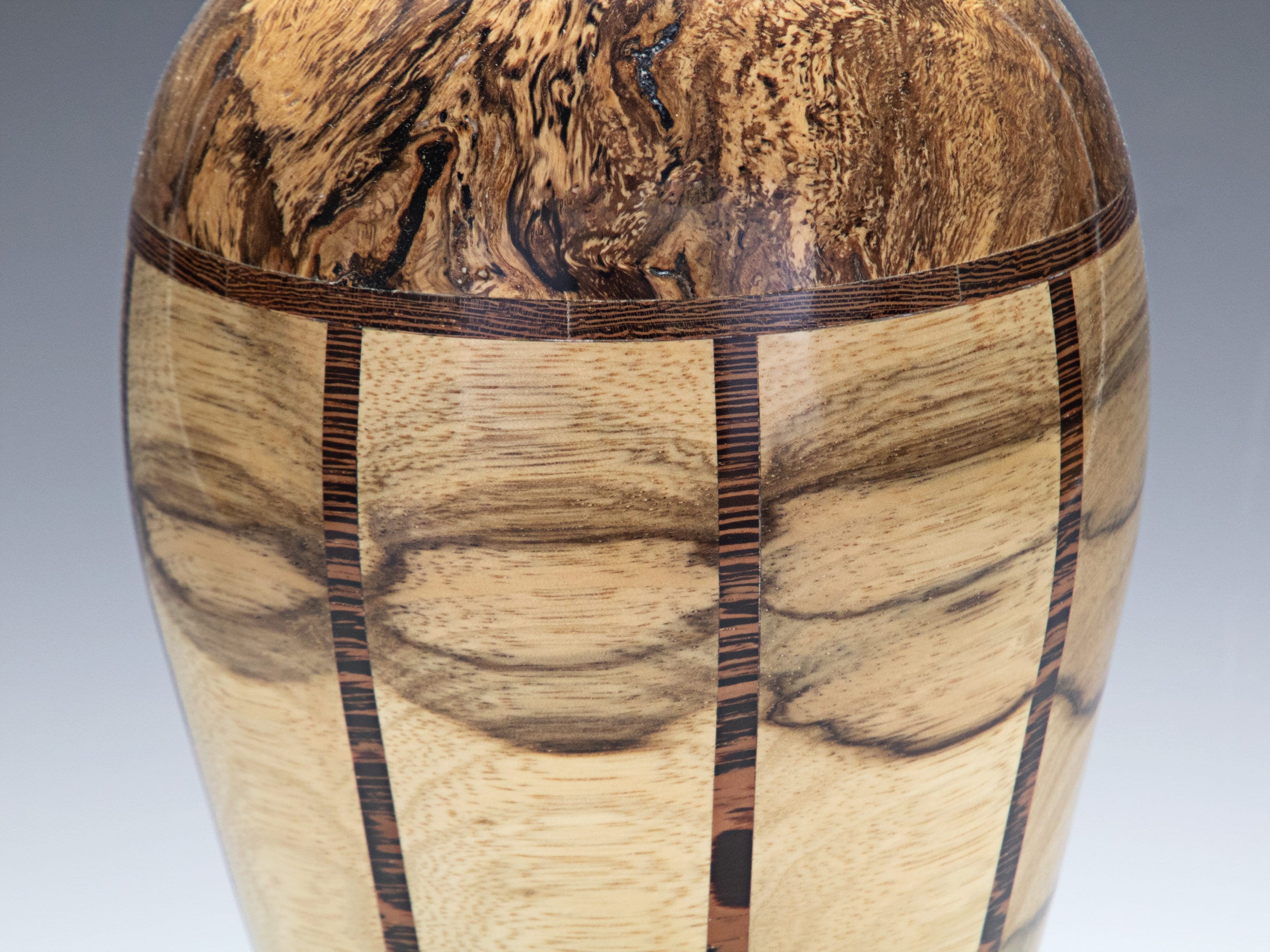 Hollow Form, Pet Urn, Black Limba, Maple Burl, Wenge, Stave, Segmented ...